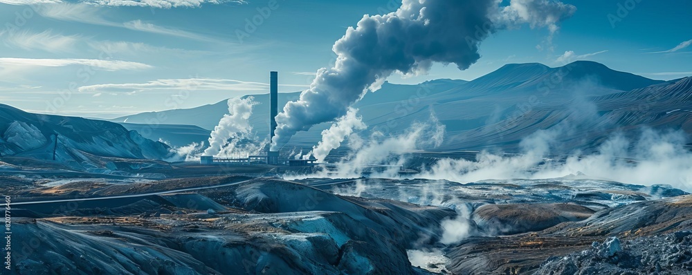 Geothermal energy exploration Front view of students learning about ...