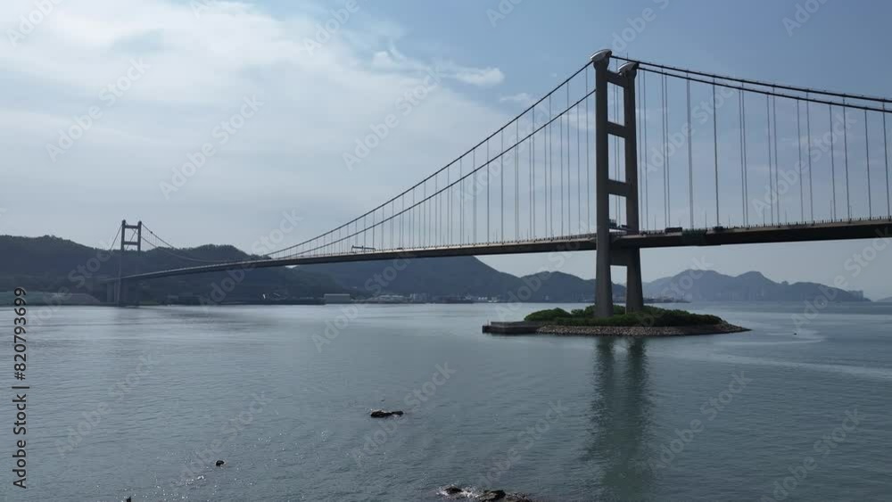Tsing Ma Bridge is the world longest suspension bridge for both driving ...