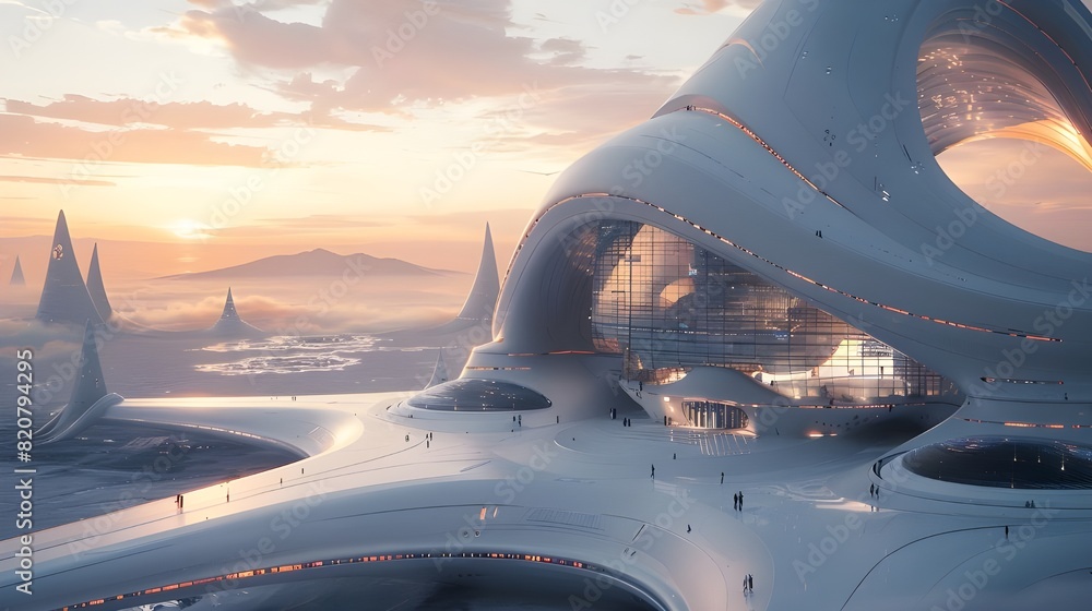 Modern luxury architecture building outdoor landscape, advanced ...