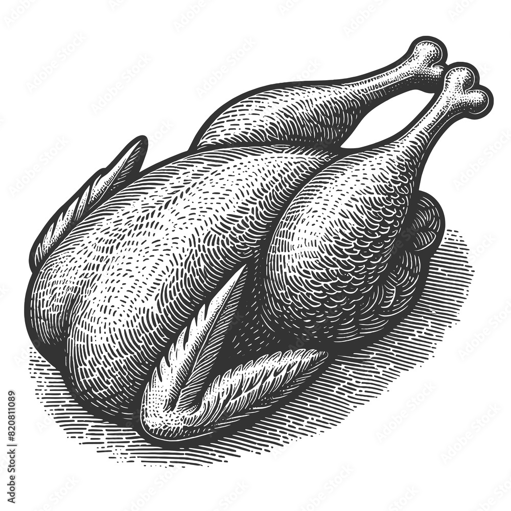 perfectly roasted chicken, textures and contours of a classic culinary ...