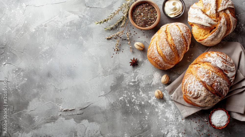 various minimalist bakery bread background themes placed in the right ...