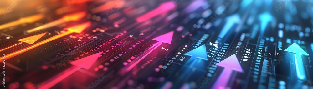 Upselling and CrossSelling 3D sales chart with arrows indicating ...