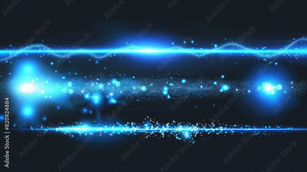 Modern illustration of glowing neon flare with beams on transparent ...