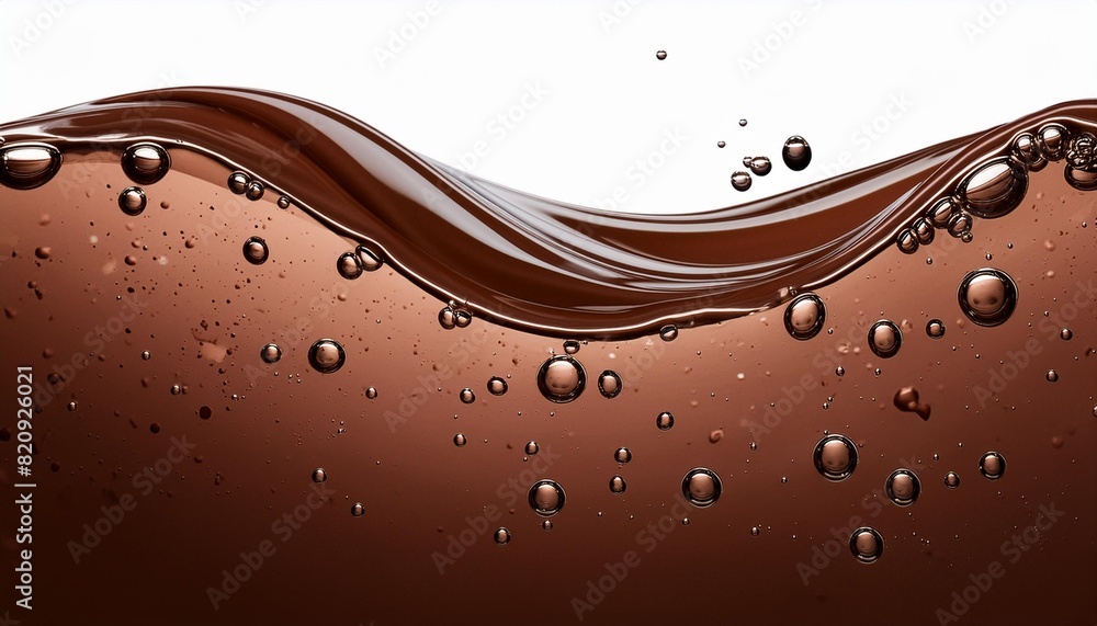 dark brown chocolate coffee or cocoa liquid swirl splash with little ...