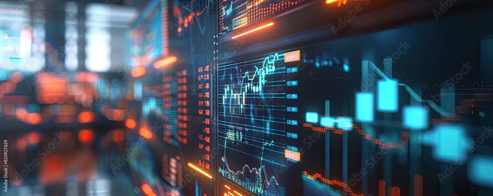 The command center of a financial powerhouse, set in a skyscrapers ...