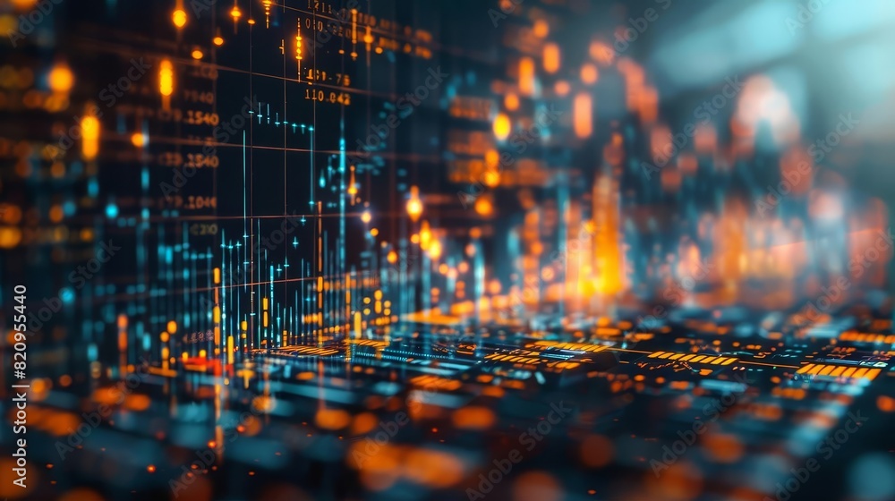 investment portfolio diversification, risk management, close up ...