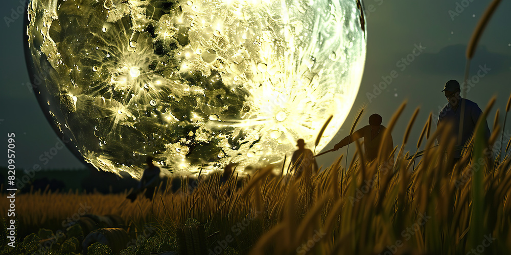 The Harvest Moon Rises High - Under the glow of the full harvest moon ...