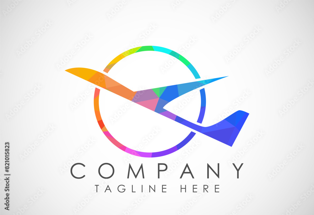 Airplane aviation vector logo design concept. Airline logo plane travel ...
