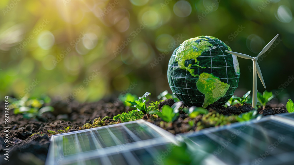 Clean energy concept on World Environment Day or International Day of ...