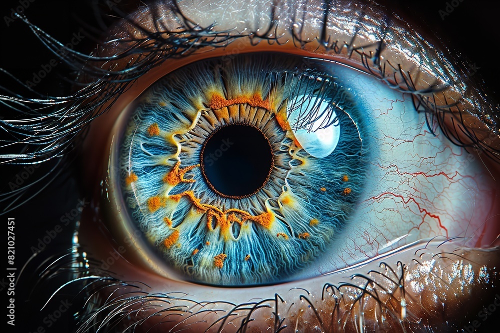 Anatomy of the human eye demonstrating retinal detachment included ...
