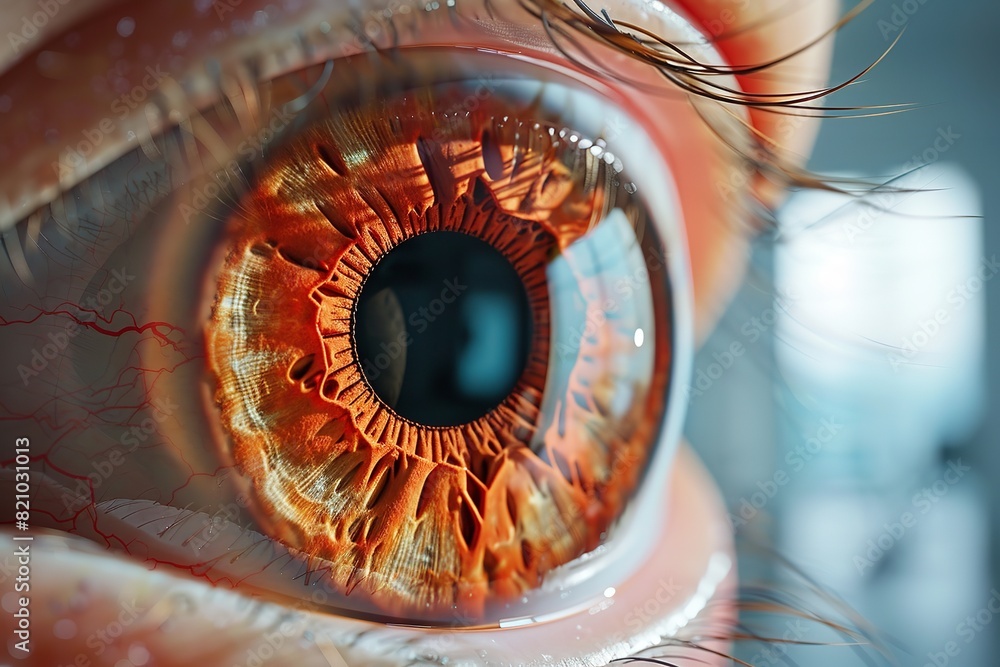 Anatomy of the human eye demonstrating retinal detachment included ...