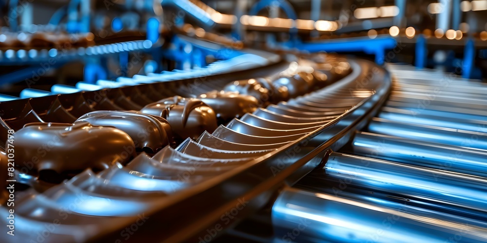 Factory upgraded chocolate candy production line with operational ... Factory upgraded chocolate candy production line with operational ...