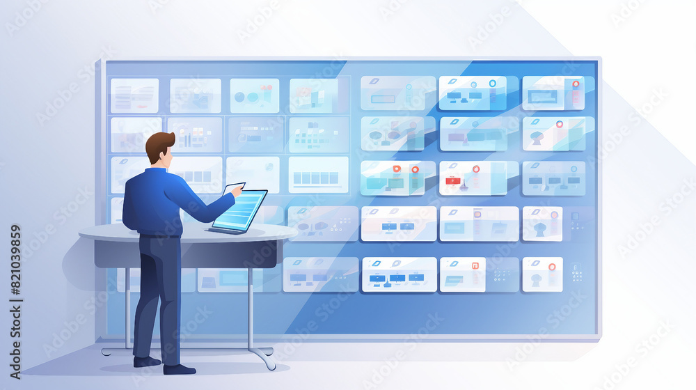 Agile development methodology concept, iterative methods. reducing step by step work and ...