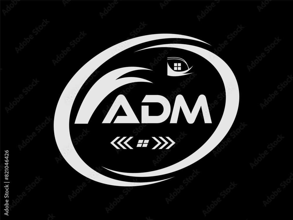ADM letter logo design. ADM Simple and modern logo. ADM luxurious ...