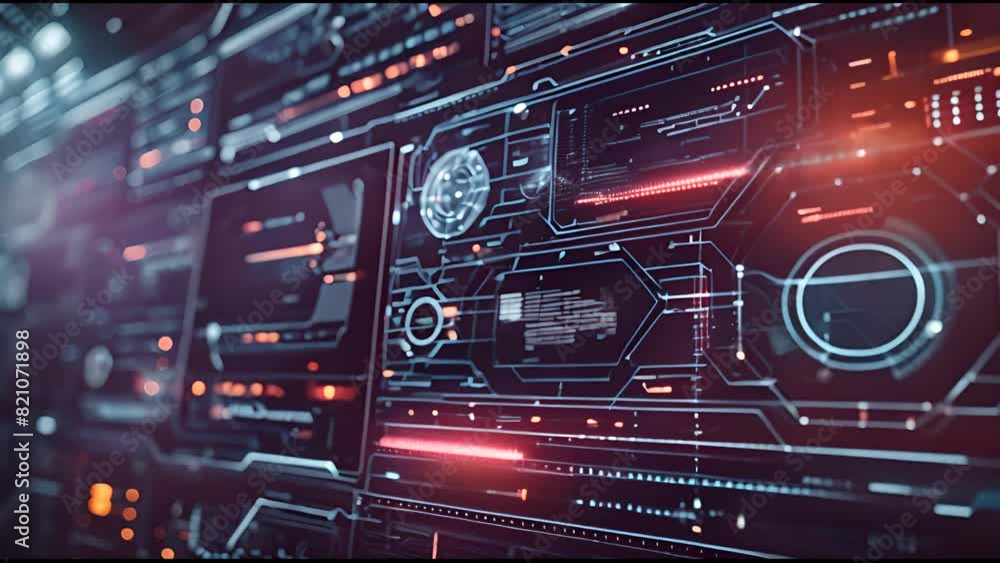 Sci-fi lower third for channel, news, information call boxes and modern ...