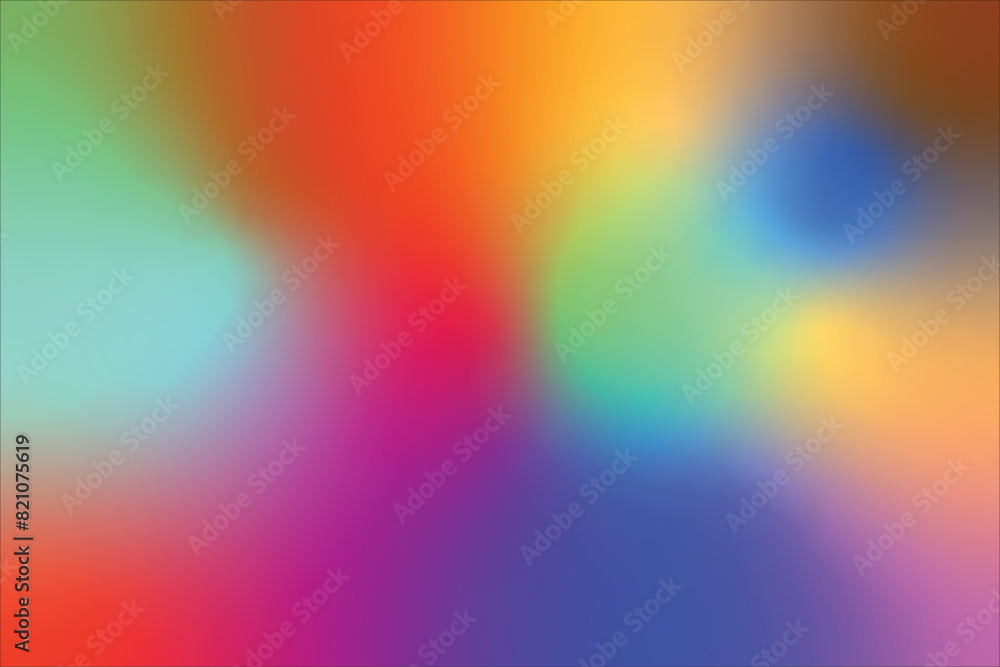 Rad, yellow, green, sky blue, pick and purple full color combination ...