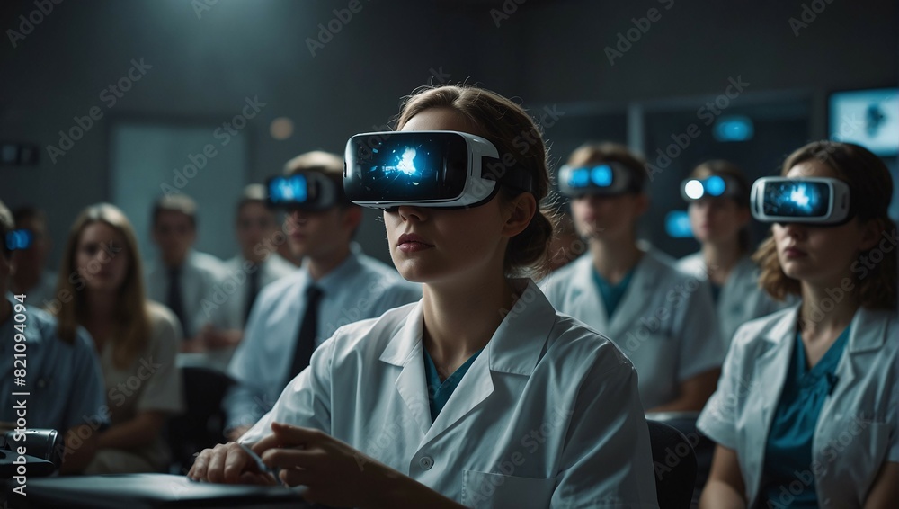 Medical Students Using Virtual Reality Headsets for Interactive ...