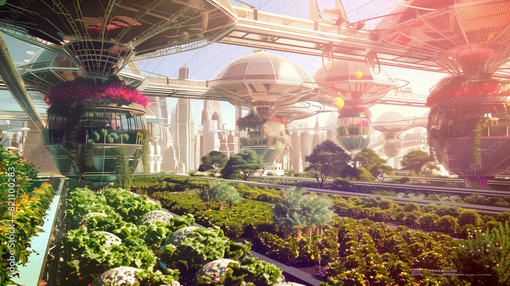 Revolution in agriculture, high-tech farming methods like vertical ...