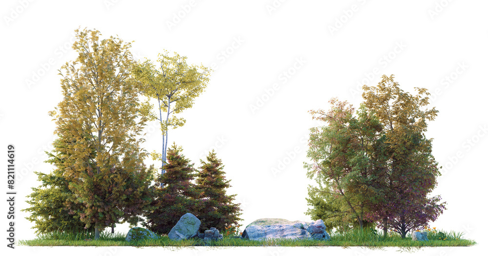tree group and small forest PNG file 100 percent transparent for drag ...