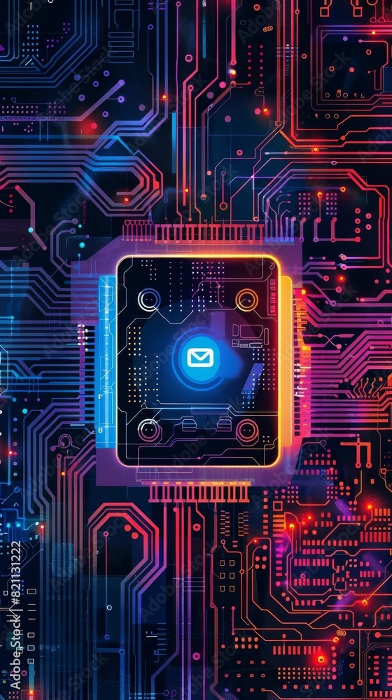 Illustration of a secure login screen with key and password input ...