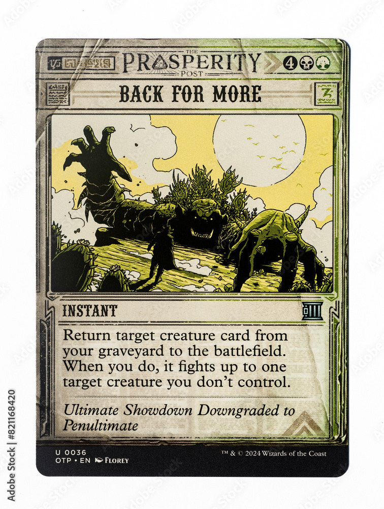 Hamburg, Germany - 05182024: photo of English magic the gathering card ...