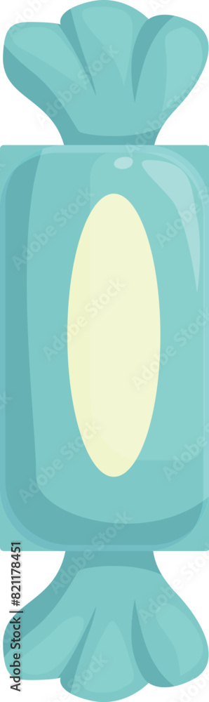 Colorful and playful cartoon candy wrapper illustration with sweet ...