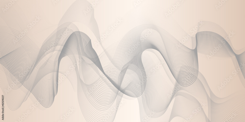 Abstract wave blend lines on transparent background. Design for banner ...