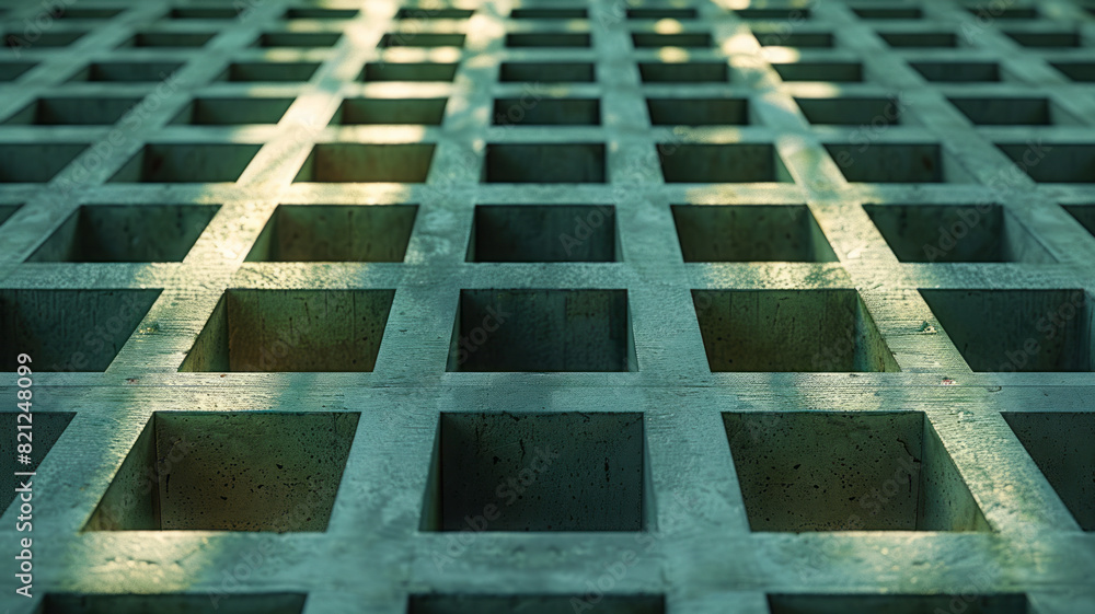 Squares with a drop shadow effect, arranged in a grid to create a sense ...
