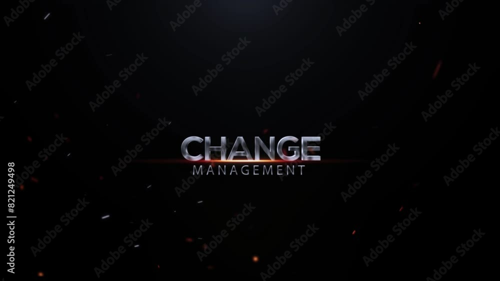 Change Management, Change Management Text Animation, Loop animation of ...