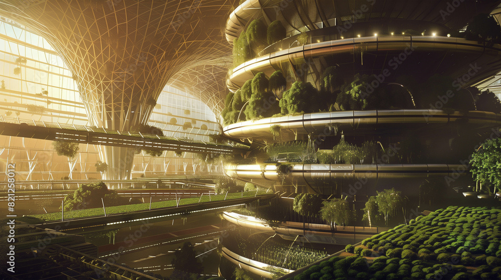 Revolution in agriculture, high-tech farming methods like vertical ...