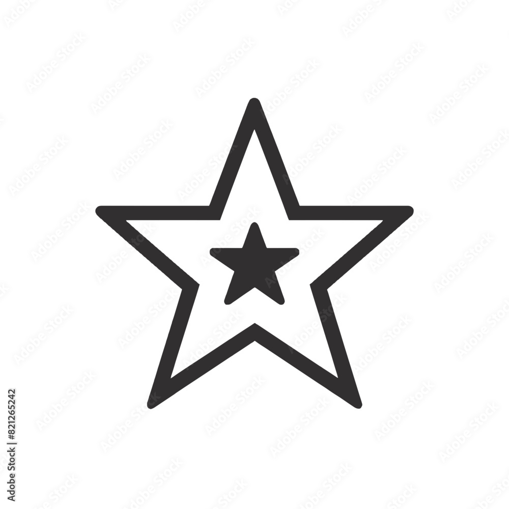 Transparent Star Icon Design in Vector Format, Star Clipart Icon Stock ...
