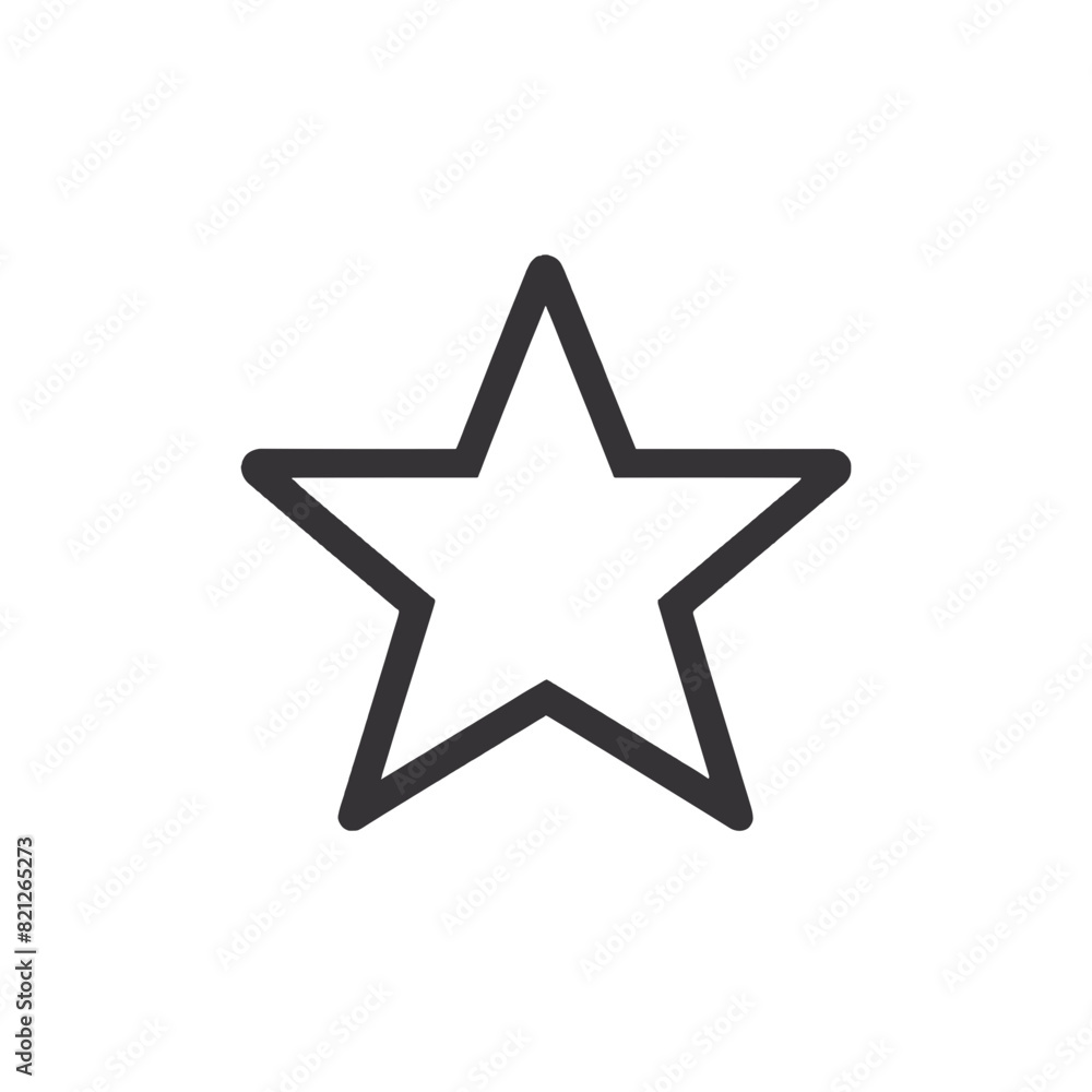 Star Symbol Vector Graphic with Transparent Background, Star Icon Stock ...