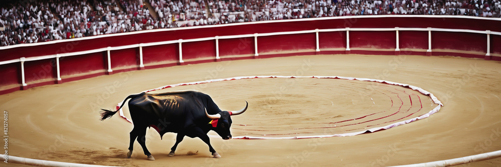 The birthday of the Portuguese bullfighting. bullfighting. A raging ...