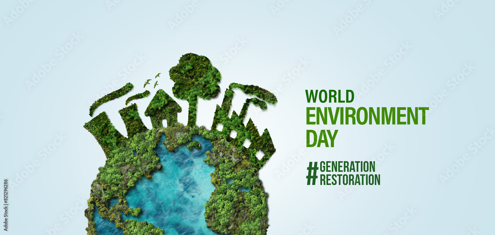World Environment Day 2024 concept - Land restoration, desertification ...