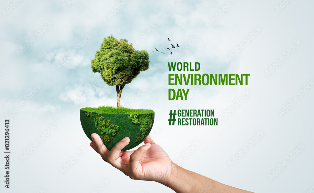 World Environment Day 2024 concept - Land restoration, desertification ...
