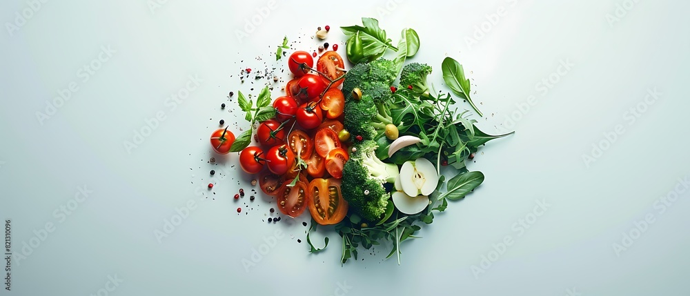 Modern Minimalism in Food Design - Split Banner with Photorealistic ...