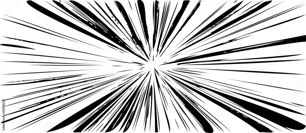 Circular starburst explosion texture. Distressed uneven grunge ...