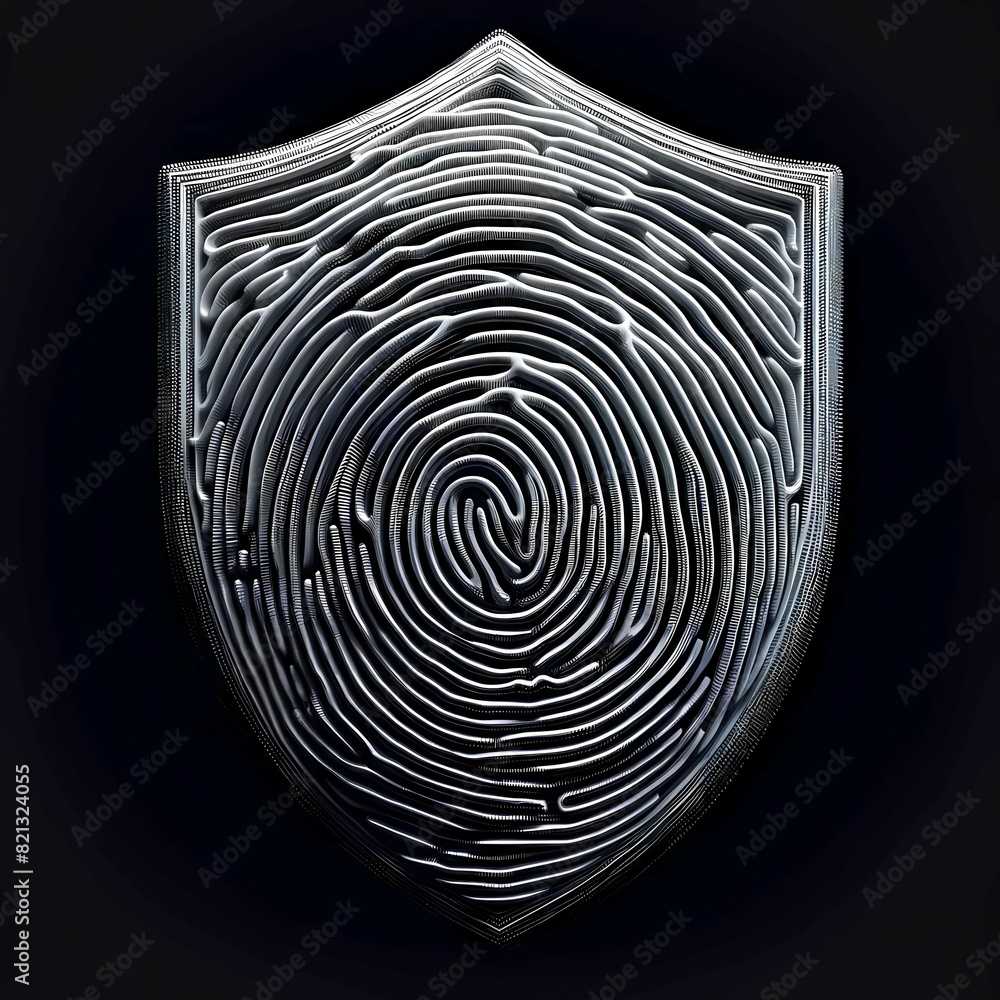 This image shows a detailed black and white representation of a ...