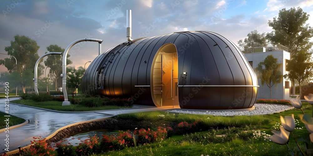 Ilustrace „Egg-shaped anaerobic digester for sustainable waste-to ...