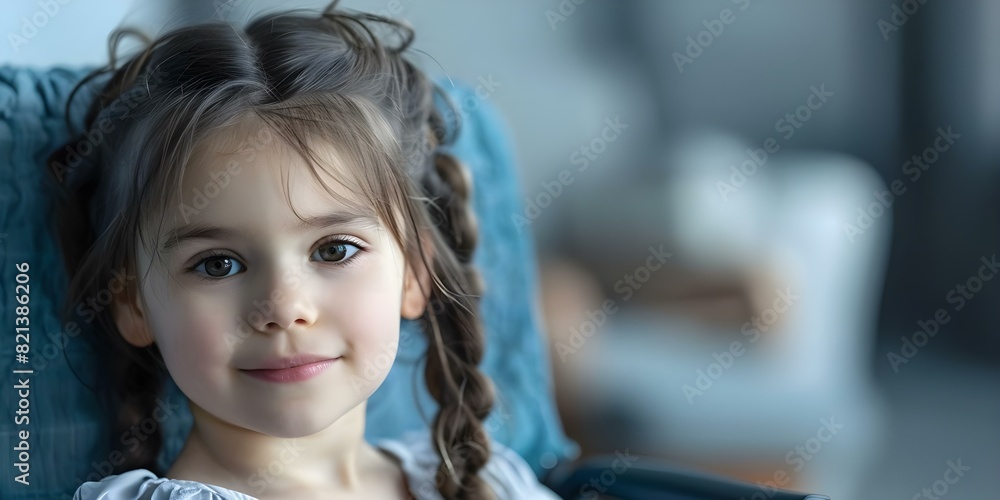 Child with cerebral palsy experiencing muscle spasms and motor ...