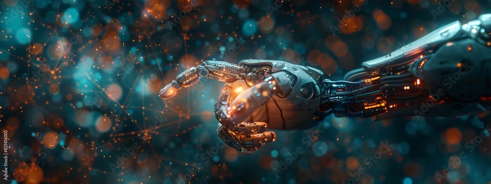 Robot ai hand future background technology artificial arm humanoid ...