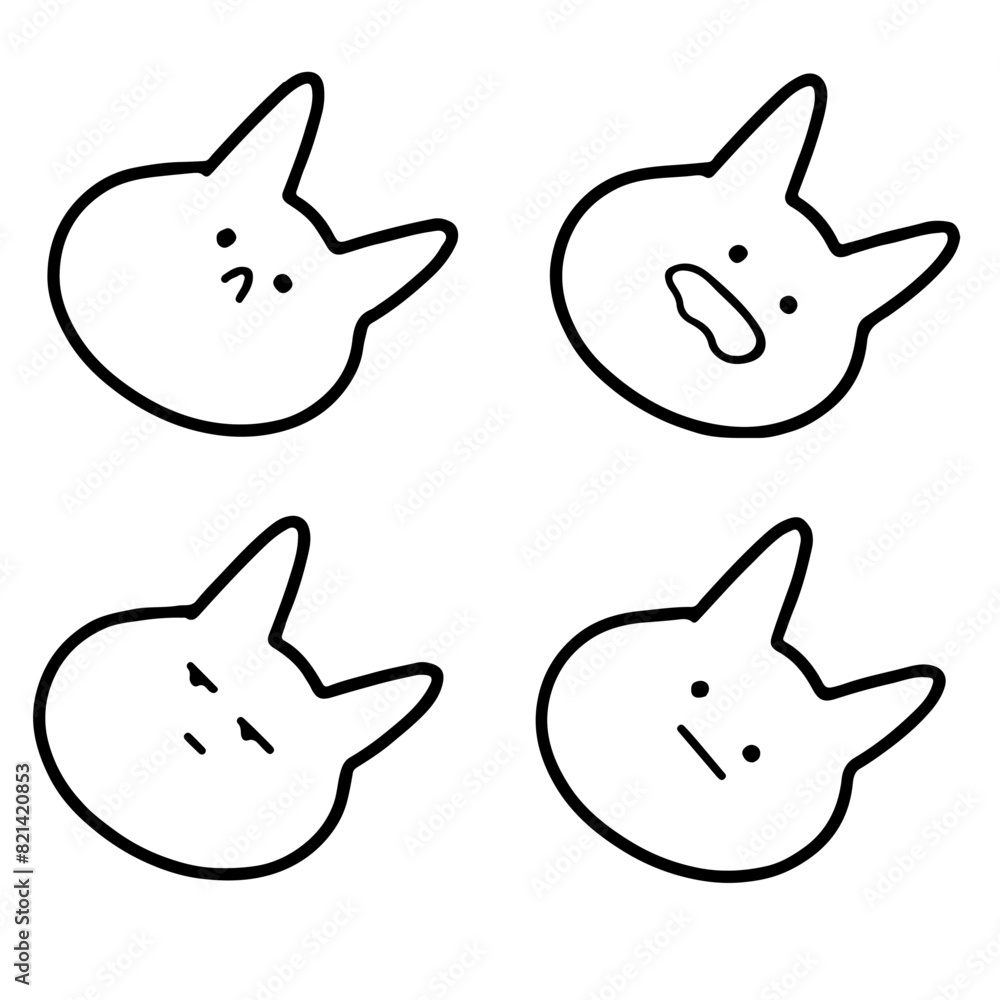 Characters Doodles Vector Pack: Download Cute & Simple Line Art ...