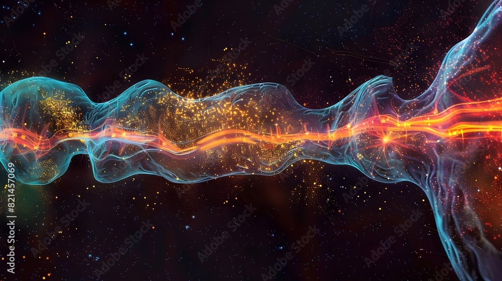 Vibrant Visualization of a Reflex Arc Depicting the Pathway from ...