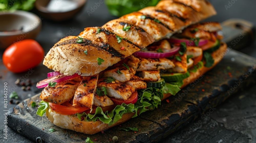 gourmet sandwich options, enjoy a tasty grinder sandwich packed with ...