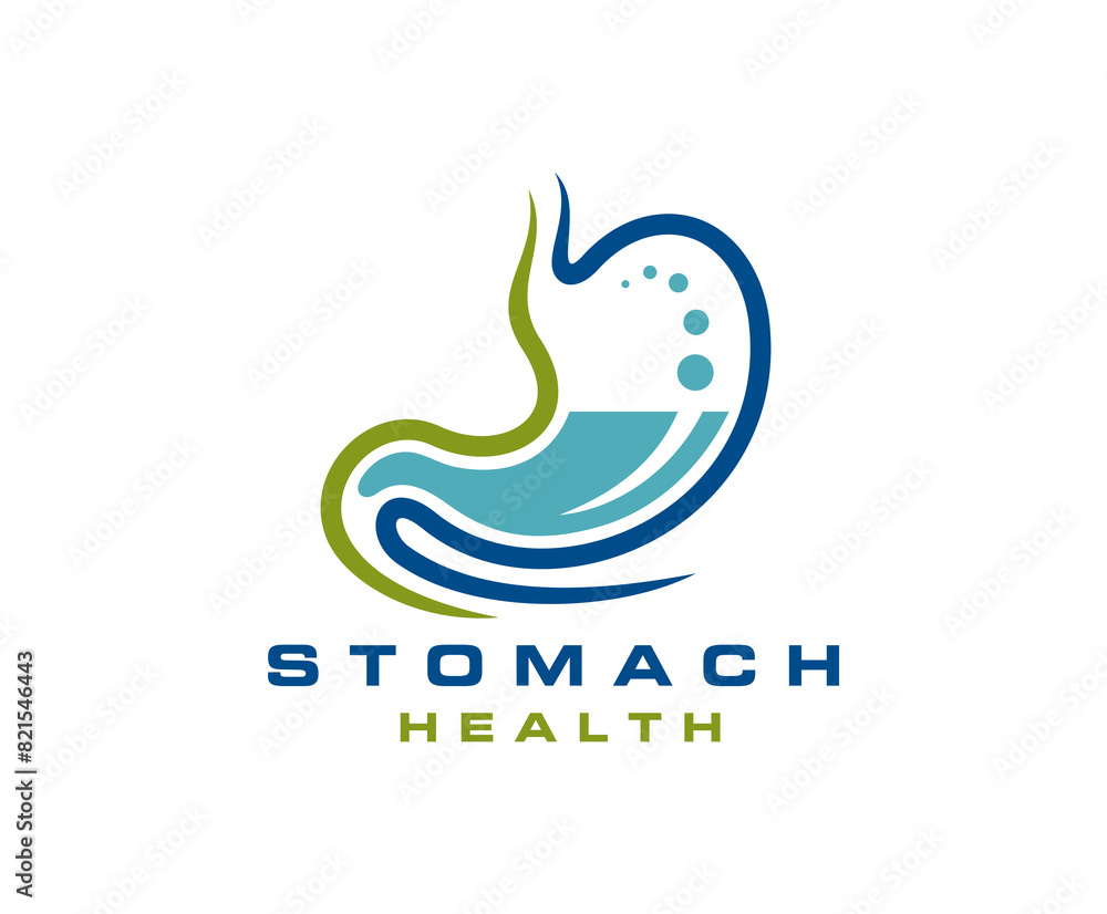 Stomach icon, health care and gastroenterology medicine vector symbol ...