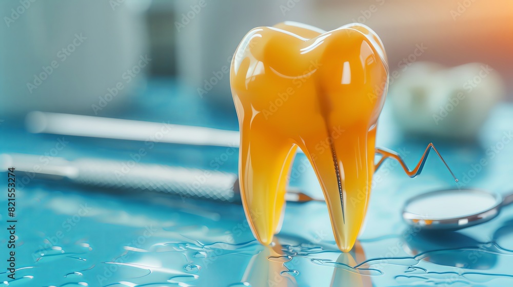 Dental needle, a dental instrument for fixing and fitting teeth. a ...