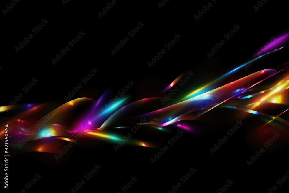 Kaleidoscopic Light Streams Effect Photo Overlays - Perfect for Adding ...