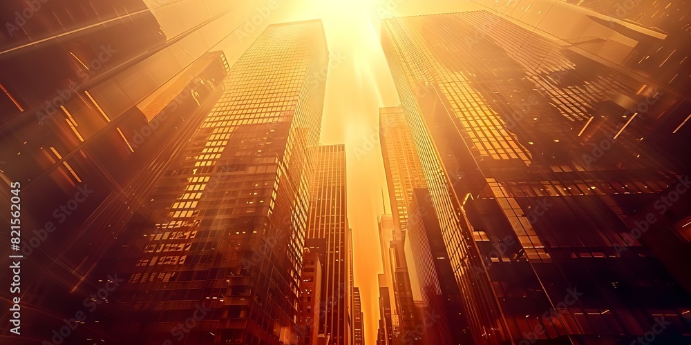 Pixelated Skyscrapers in a Retro Video Game-Inspired Cityscape with ...