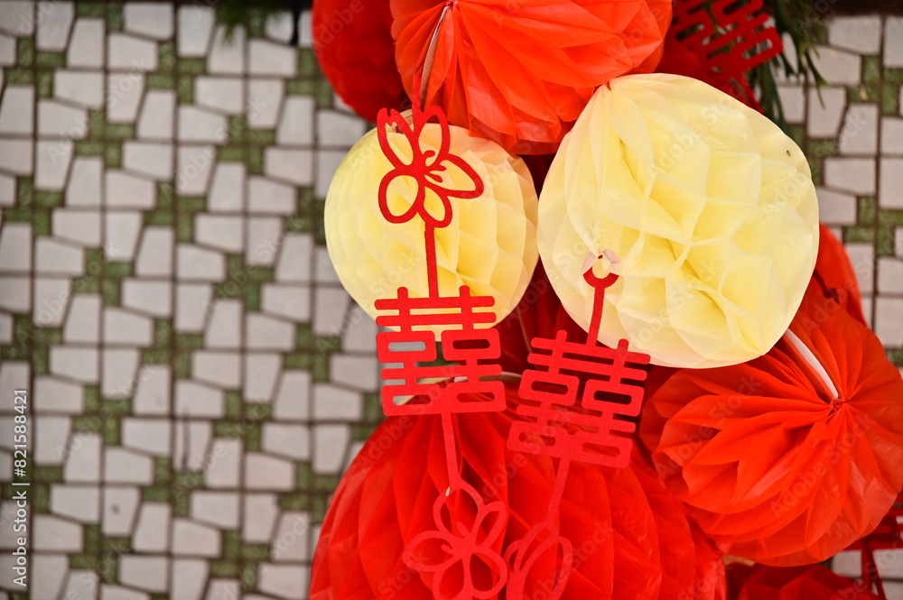 In traditional Chinese weddings, red symbolizes joy and festivity ...