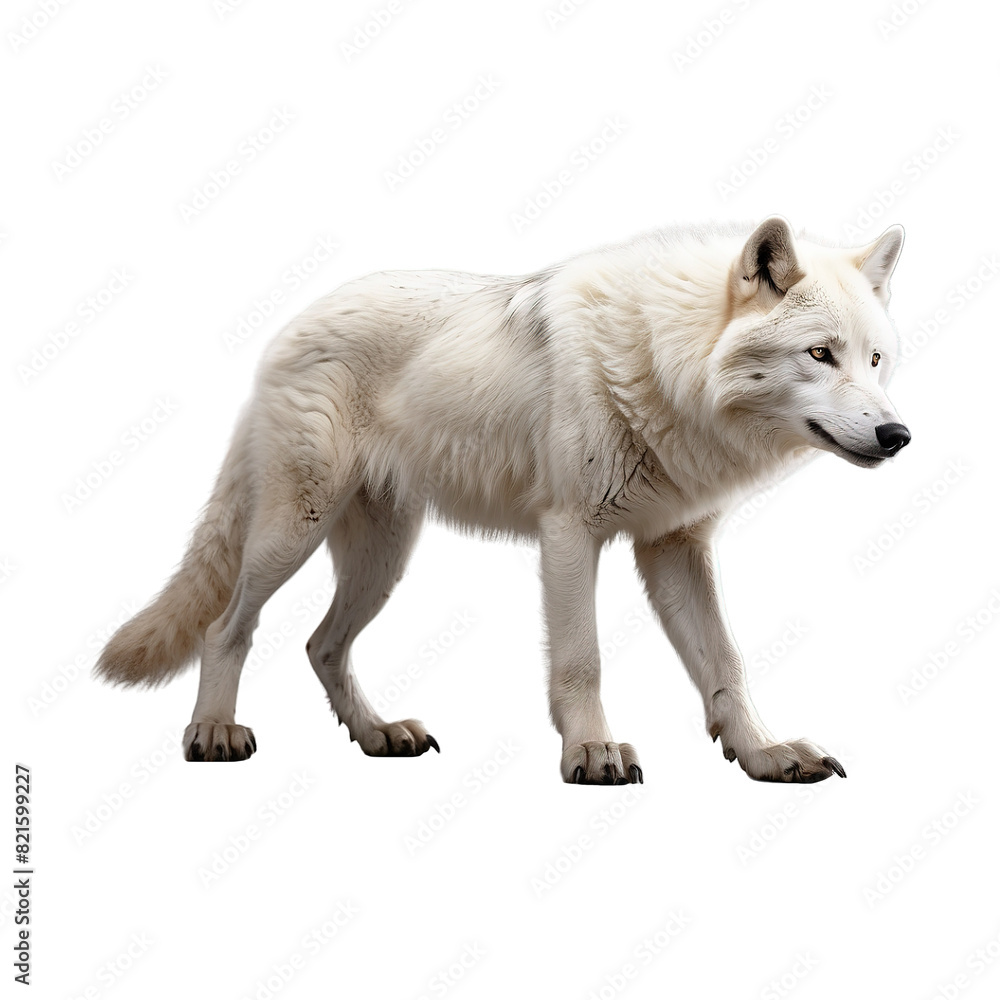 arctic wolf Isolated on transparent background PNG Generative AI Stock ...